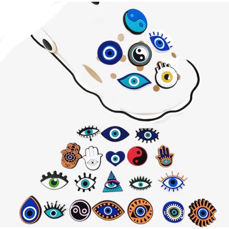 devils eye jibbitz croc shoe charms | Shopee Philippines