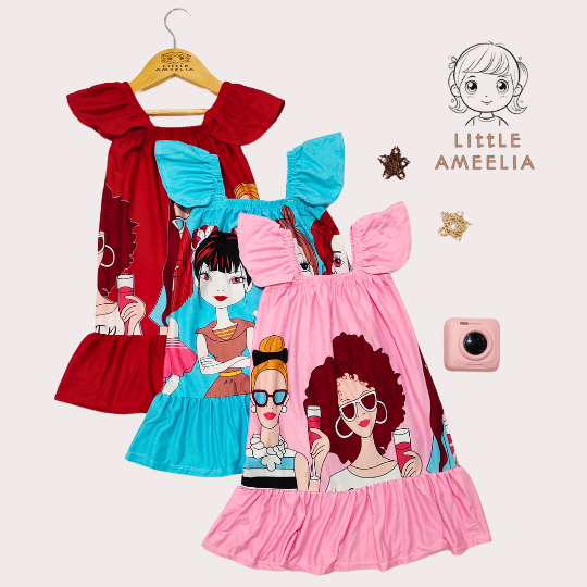 Tao Tao | Dress Pambahay for Kid Girl Summer Outfit for Kids Girls OOTD ...