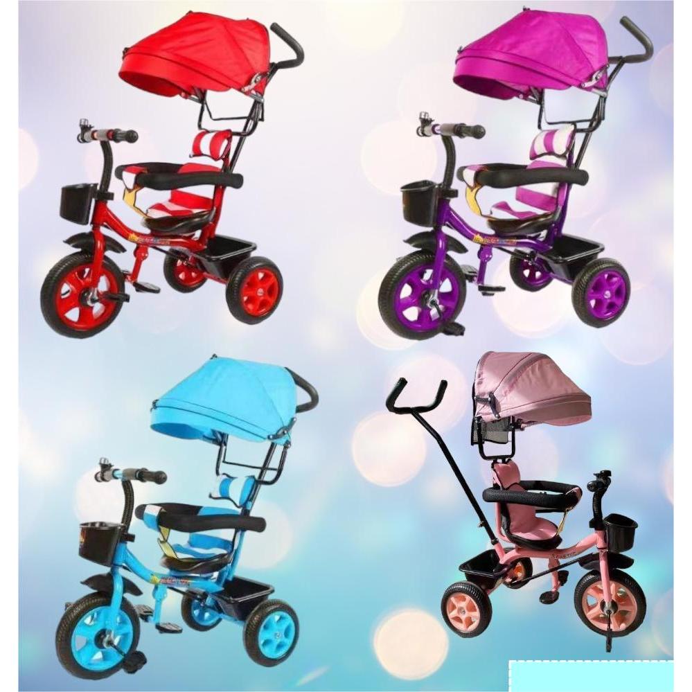 New Baby 3 wheels rubber stroller 4in1 baby stroller bike | Shopee ...
