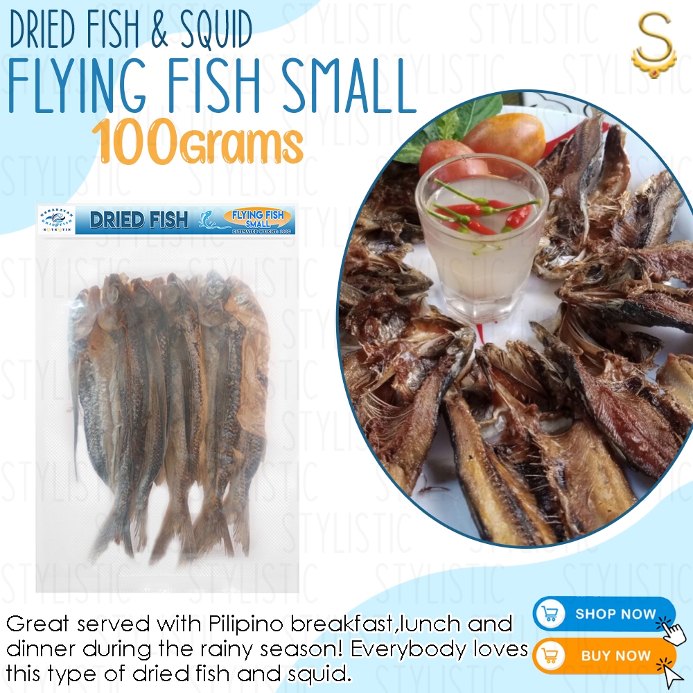 Dried Fish FLYING FISH SMALL Daing na Barongoy Isda ( 100g/200g ) Sun ...