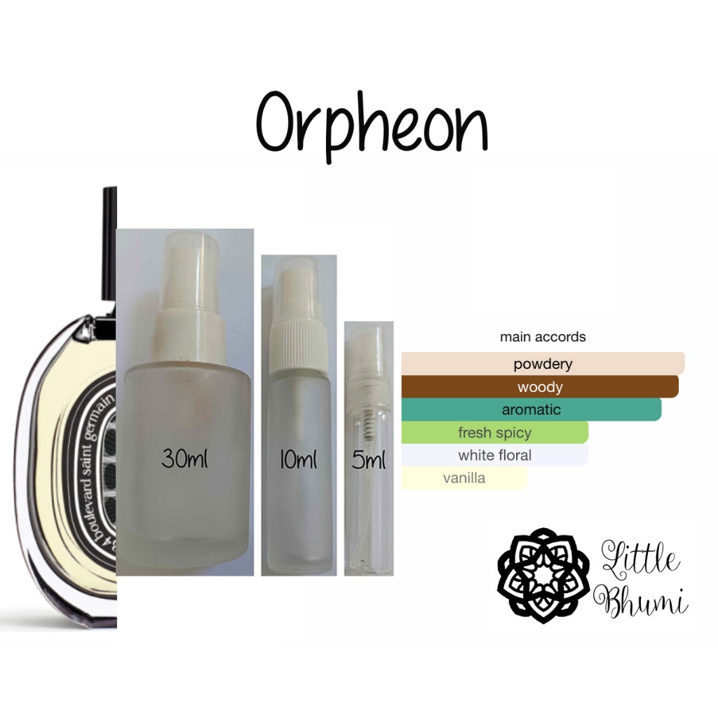 Orpheon Orphéon Eau de Parfum EDP perfume decants vial 5ml 10ml ...