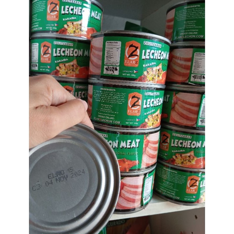 elarz lechon meat 350g with minimal dents | Shopee Philippines