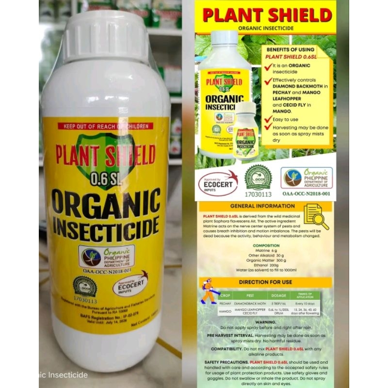 Plantshield Natural Organic Insecticide For Plants Vegetable(250ml ...