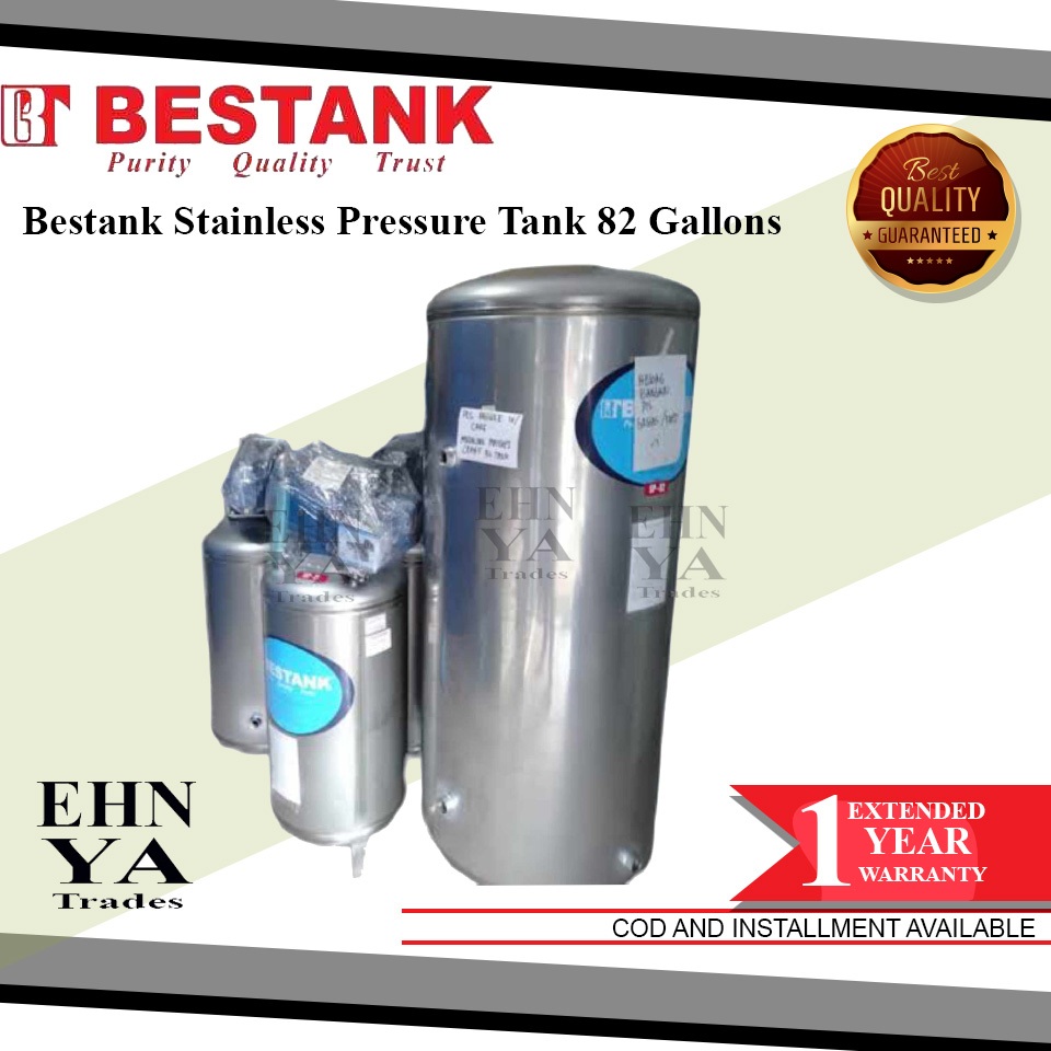 Bestank Original Stainless Pressure Tank 82 Gallons Gals | Shopee ...