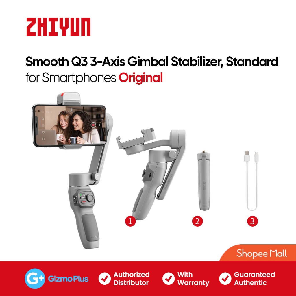 Zhiyun Smooth Q3 Smartphone Gimbal Stabilizer (Standard) | Shopee Philippines