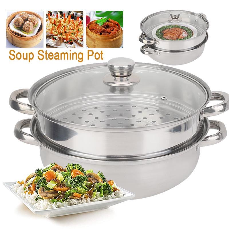 Chuangui Layer Stainless Steamer Steel Multi-function Soup Steamed Pot ...