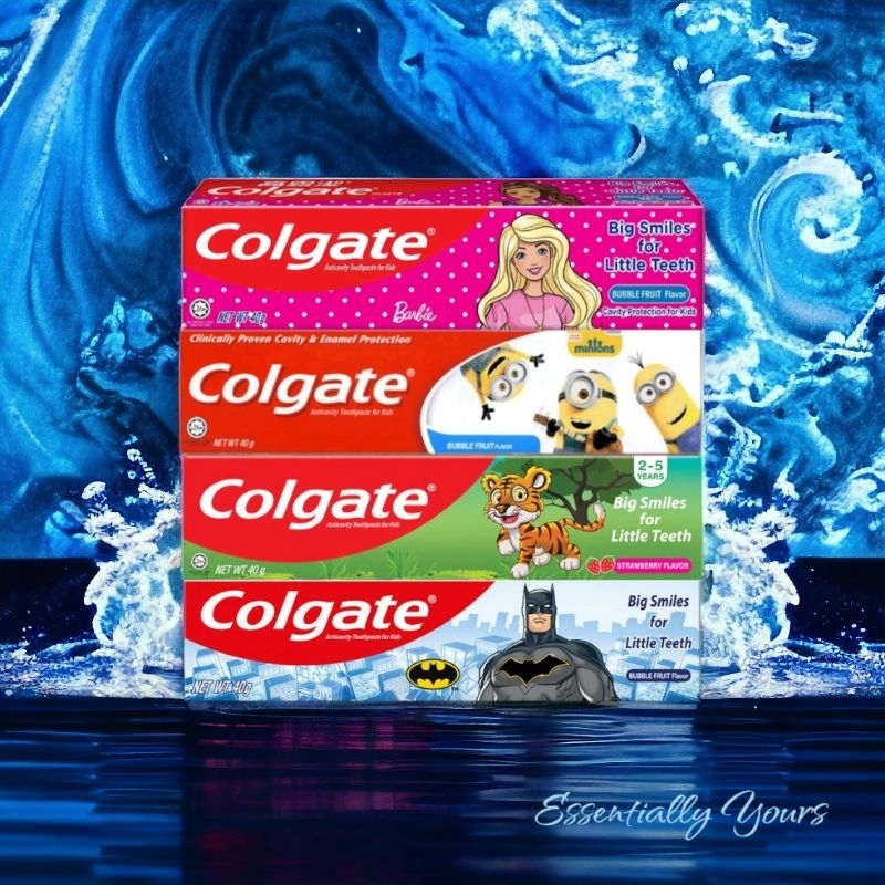 Colgate Tiger Batman Minions Barbie For Kids Toothpaste 40g | Shopee ...