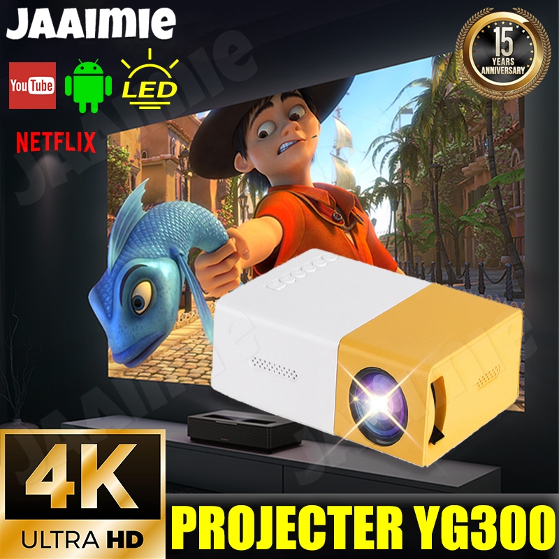 Projector YG300 Screens 4K HD 1080P HDMI fuction Built-in app Mini ...
