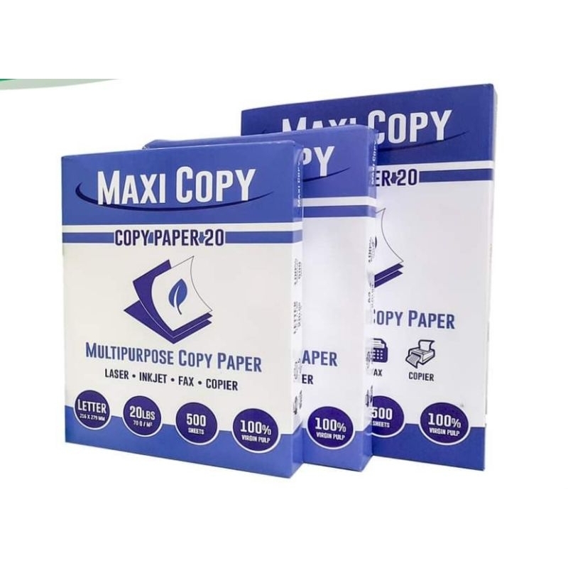 Maxicopy brand bondpaper School and office supplies 70gsm 20 substance ...