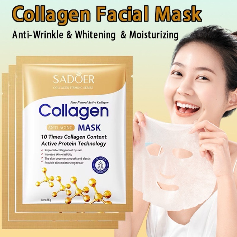 Collagen Face Mask Anti-aging Skincare Hydrating Mask Sheet Whitening ...