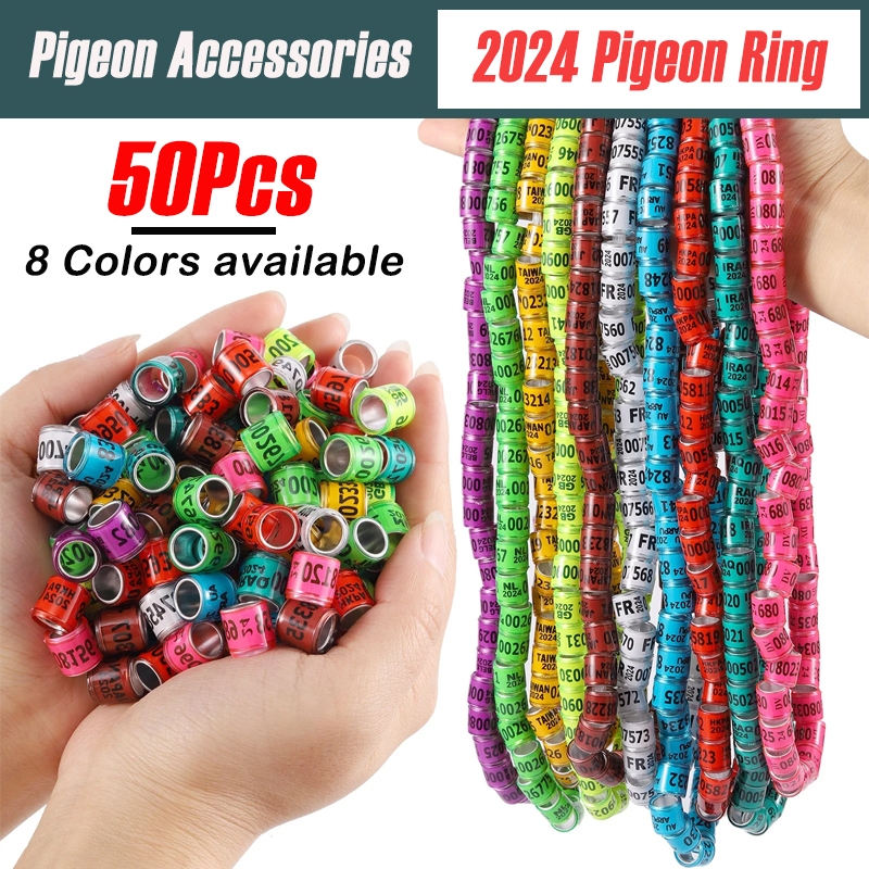 50Pcs Aluminium Pigeon ring 2024 Taiwan Pigeon foot ring Dove leg ring ...