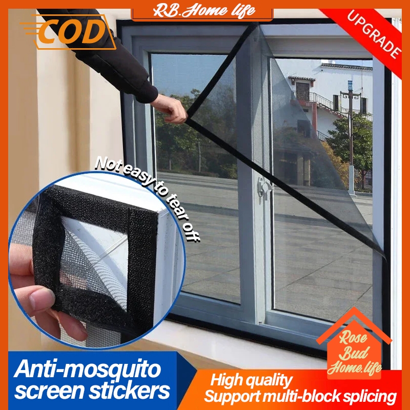 Anti-mosquito screen net for window or door Plastic Screen Velcro ...