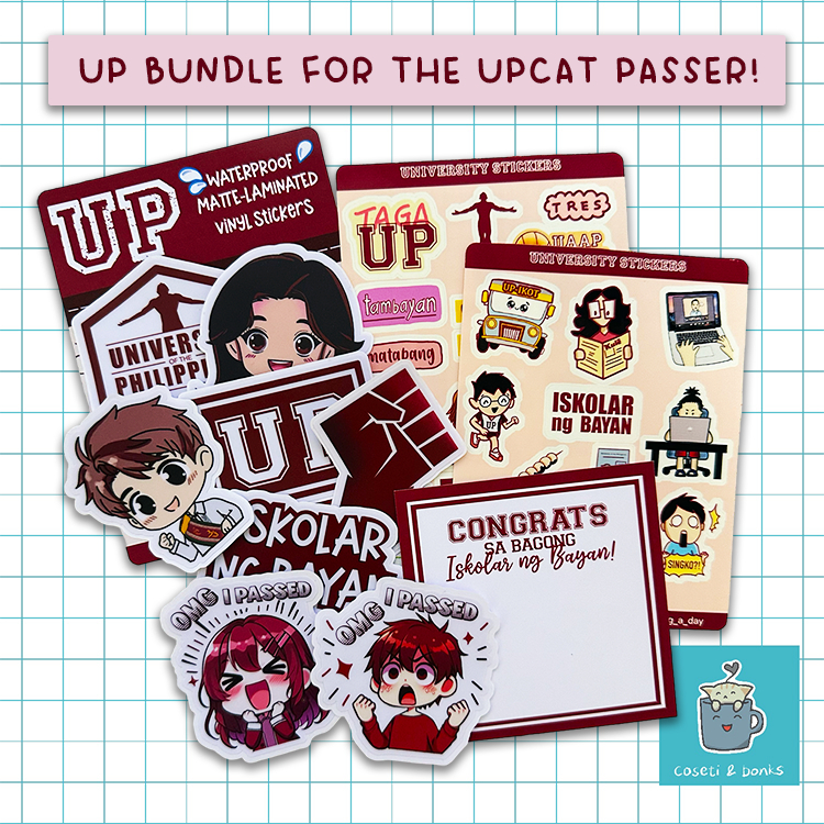 UP Freshman Sticker Pack | UPCAT Passers Bundle | Shopee Philippines