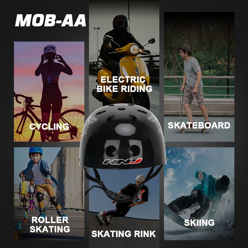 HNJ Nutshell Helmet MOB-AA/3/5/6/7/8 Original Nutshell Helmet Bike Half ...