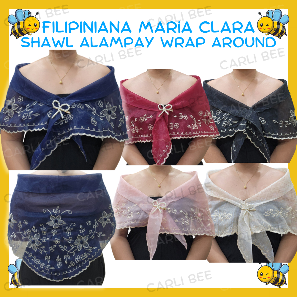 CB Filipiniana Maria Clara Alampay Shawl Wrap Around Lace | Shopee ...