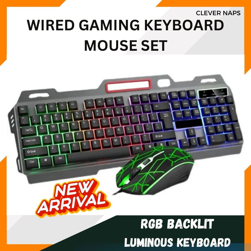 CNAPS Metal Sense Luminous Keyboard - Wired RGB Backlit Gaming Keyboard ...