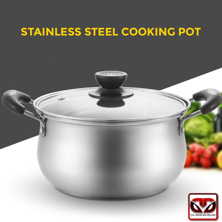 K10207 New Stainless Steel Cooking Pot / Milk Pot (20CM / 22CM ...
