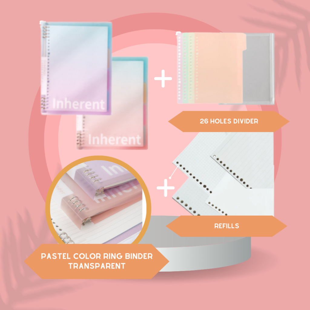 Inherent Gradient Loose leaf Binder Removable Matte Notebook Creative ...