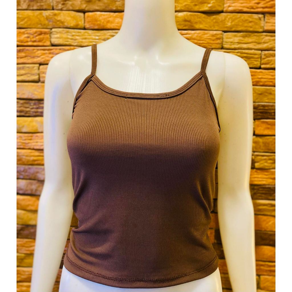Sanah.H Fahion Spaghetti Strap Sleeveless Cami Sando Top with ETIKETA ...