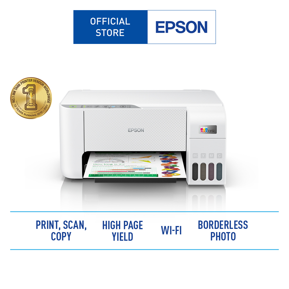 Epson EcoTank L3256 A4 Wi-Fi All-in-One Ink Tank White Printer | Shopee ...