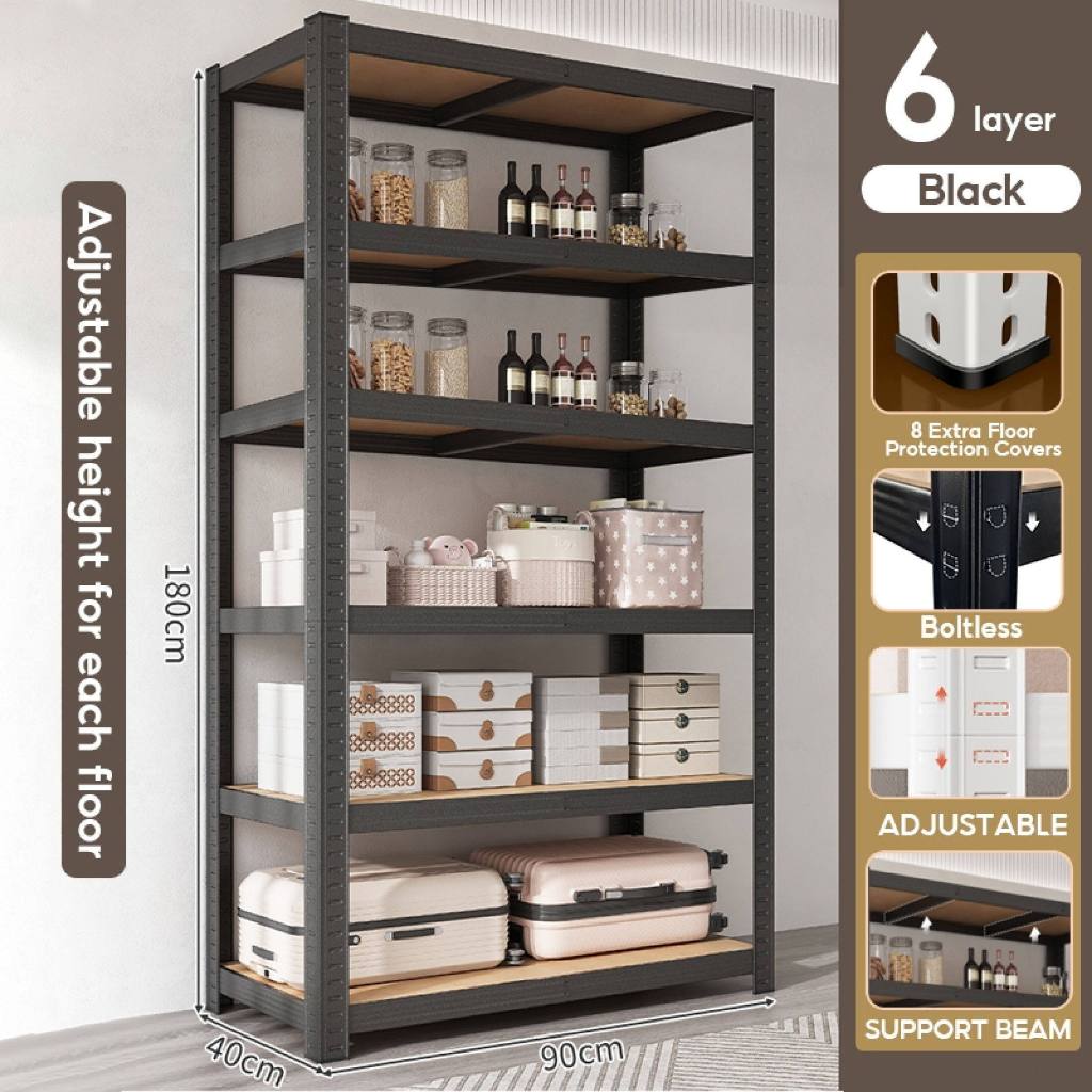 Boltless Steel Rack 5/6 Layers Adjustable Heavy Duty Rack Metal ...