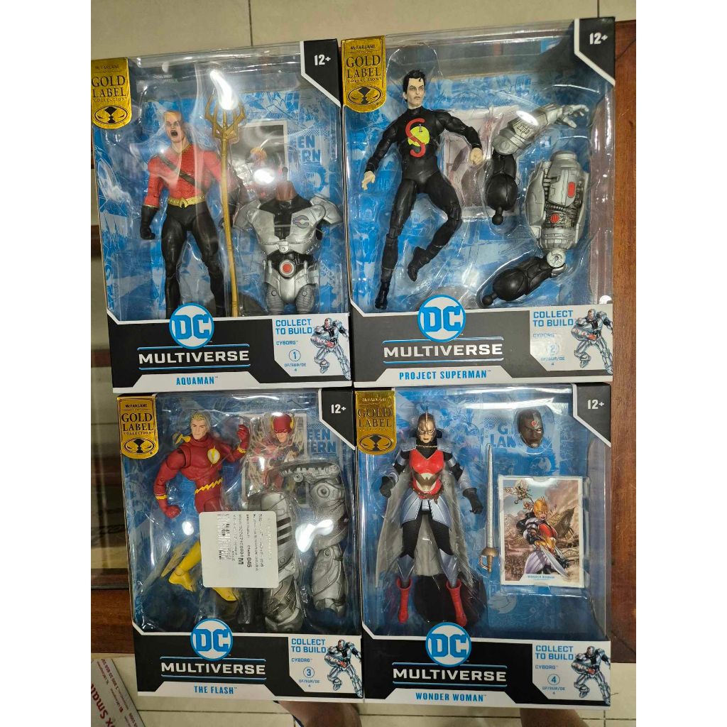 Mcfarlane Flashpoint Cyborg Wave DC Multiverse Superman Aquaman Flash ...