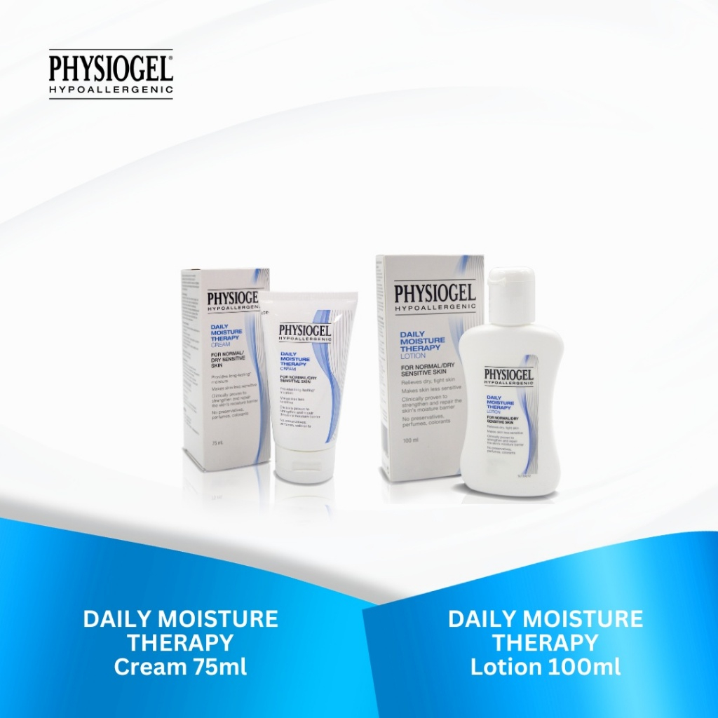 Physiogel Daily Moisture Therapy Body Lotion 100ml with Physiogel DMT Cream 75ml | Shopee ...