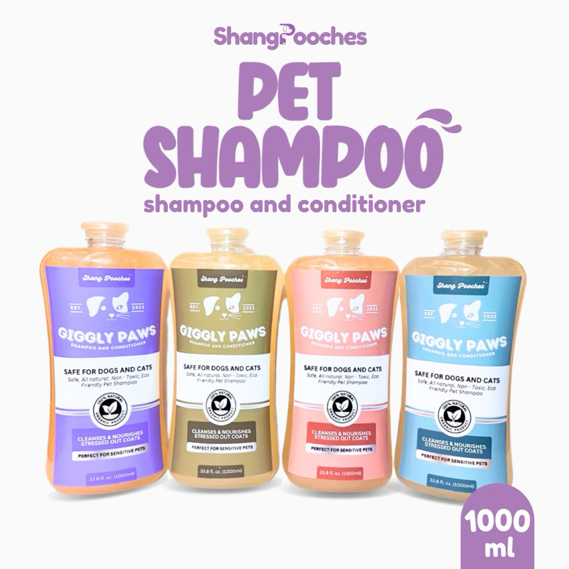 Shang Pooches Giggly Paws 2in1 Shampoo and Conditioner (For Dogs and ...