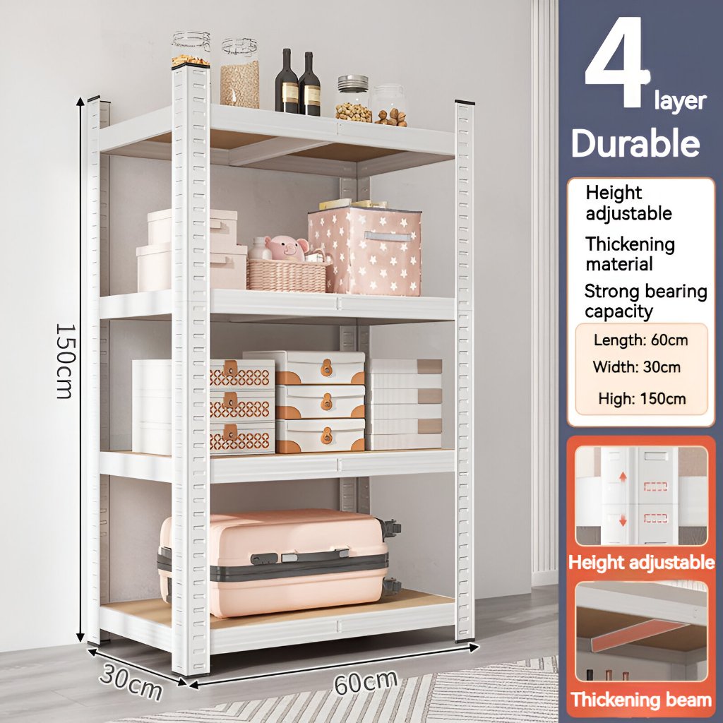 6 layer metal shelf boltless stainless steel metal rack with adjustable ...