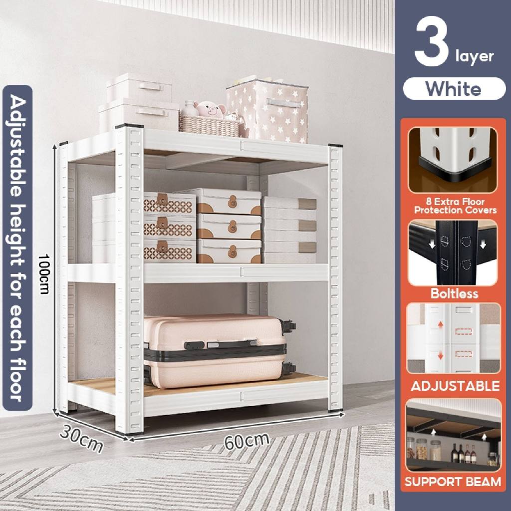 Boltless Steel rack Adjustable Height 6 Layer waterproof stante ...