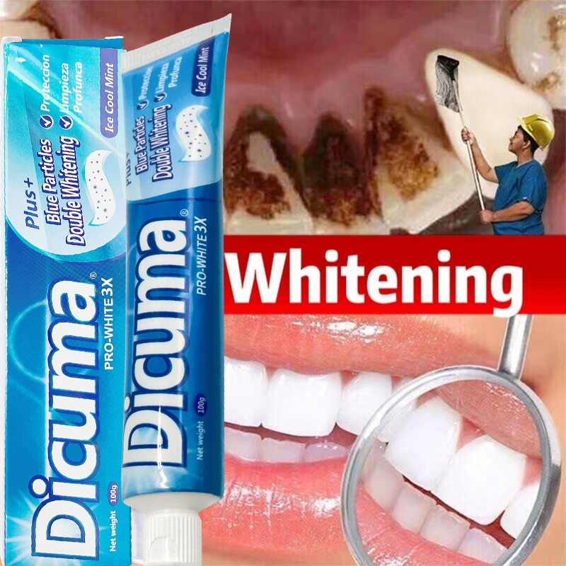 Peppermint Whitening Toothpaste 3X Whitening Baking Soda Stain Removal ...