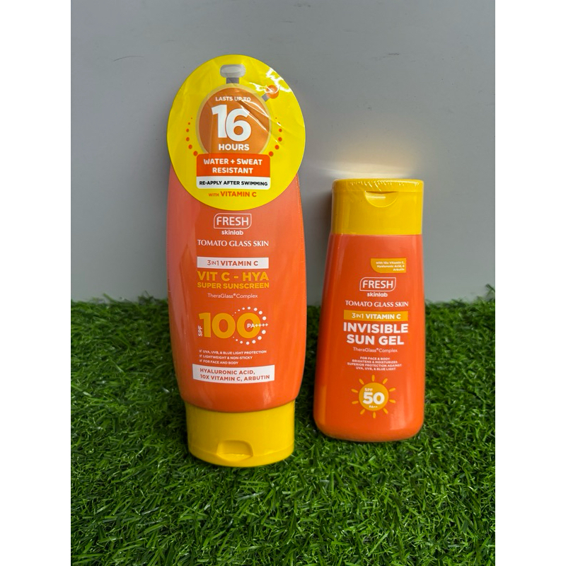 Fresh Skinlab Tomato Glass Skin 3 in 1 Vitamin C Invisible Sun Gel SPF ...