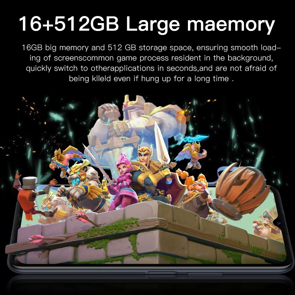Hot Selling New Original 6.7-inch HD full Screen 8+128GB Smart Phone ...