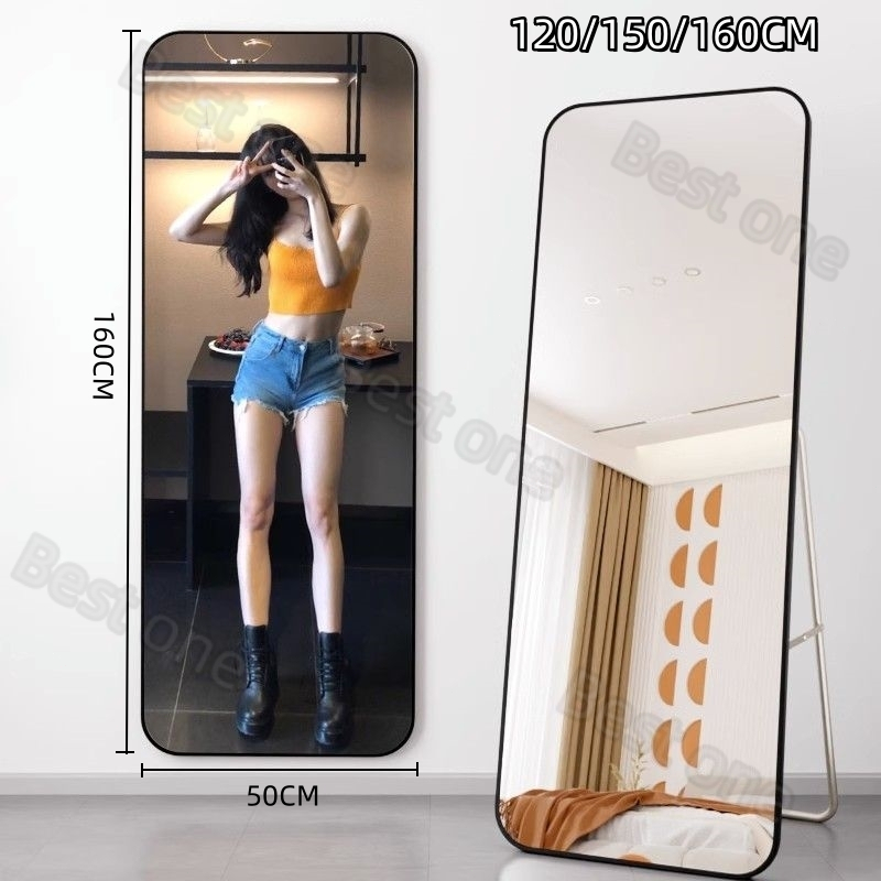 Mirror With Stand Full Body Mirror Floor-To-Ceiling Wall Mounting ...