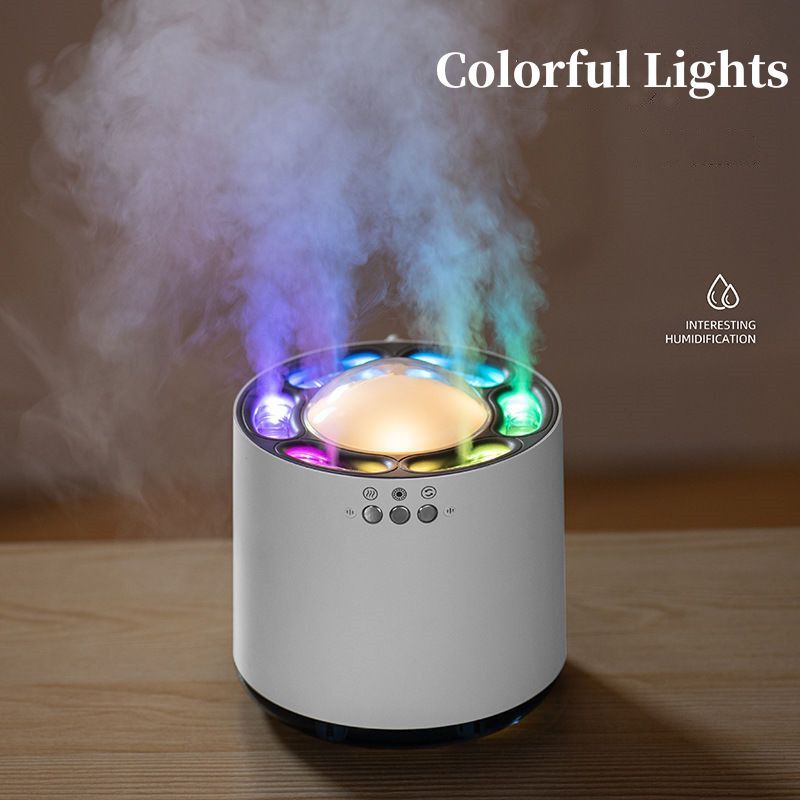 Simulation Flame Diffuser for Home Desktop Colorful Flame Humidifier ...