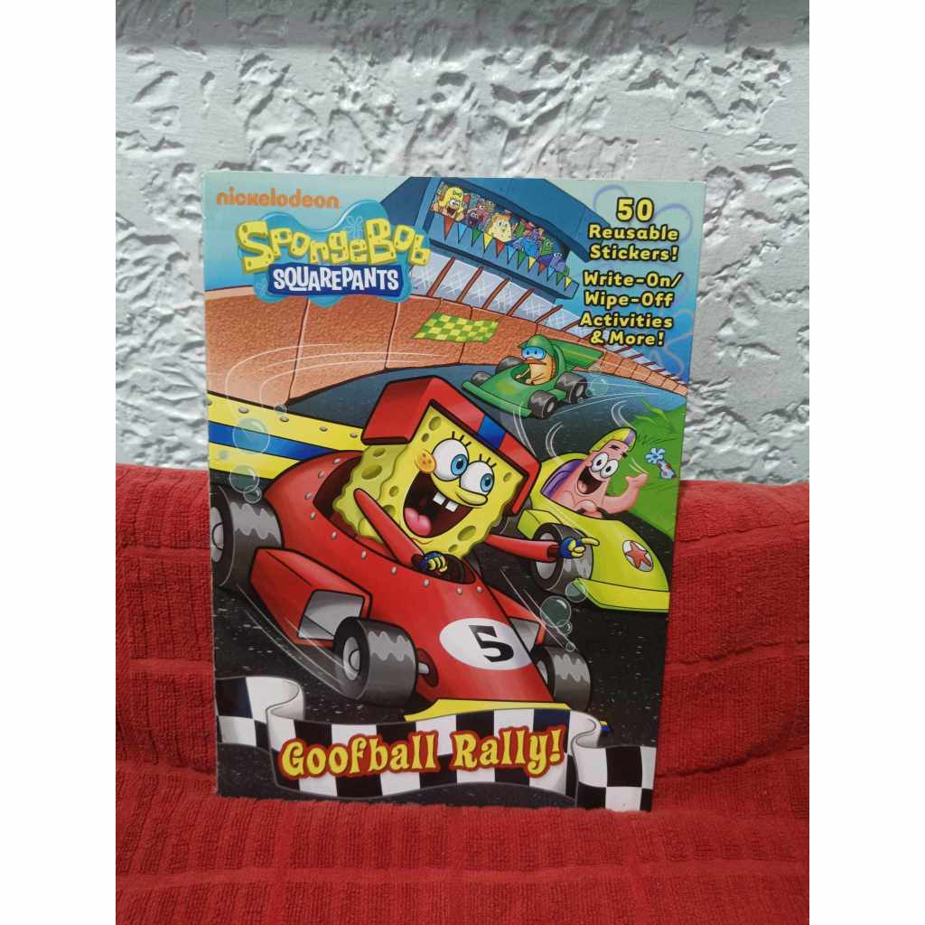 Spongebob Squarepants Goofball Rally with stickers (pre loved / unused ...