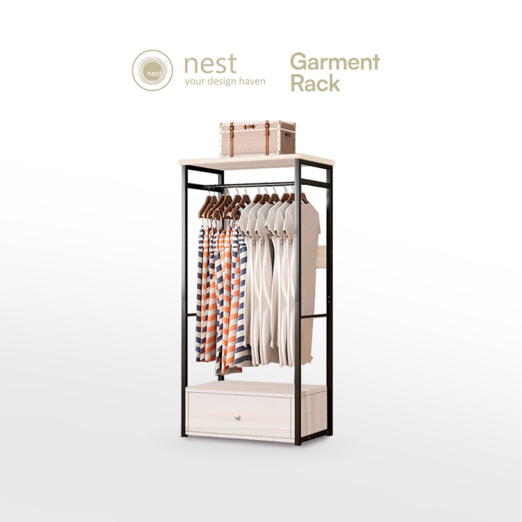 NEST DESIGN LAB Garment Shelf Rack 60x30x130cm | Shopee Philippines