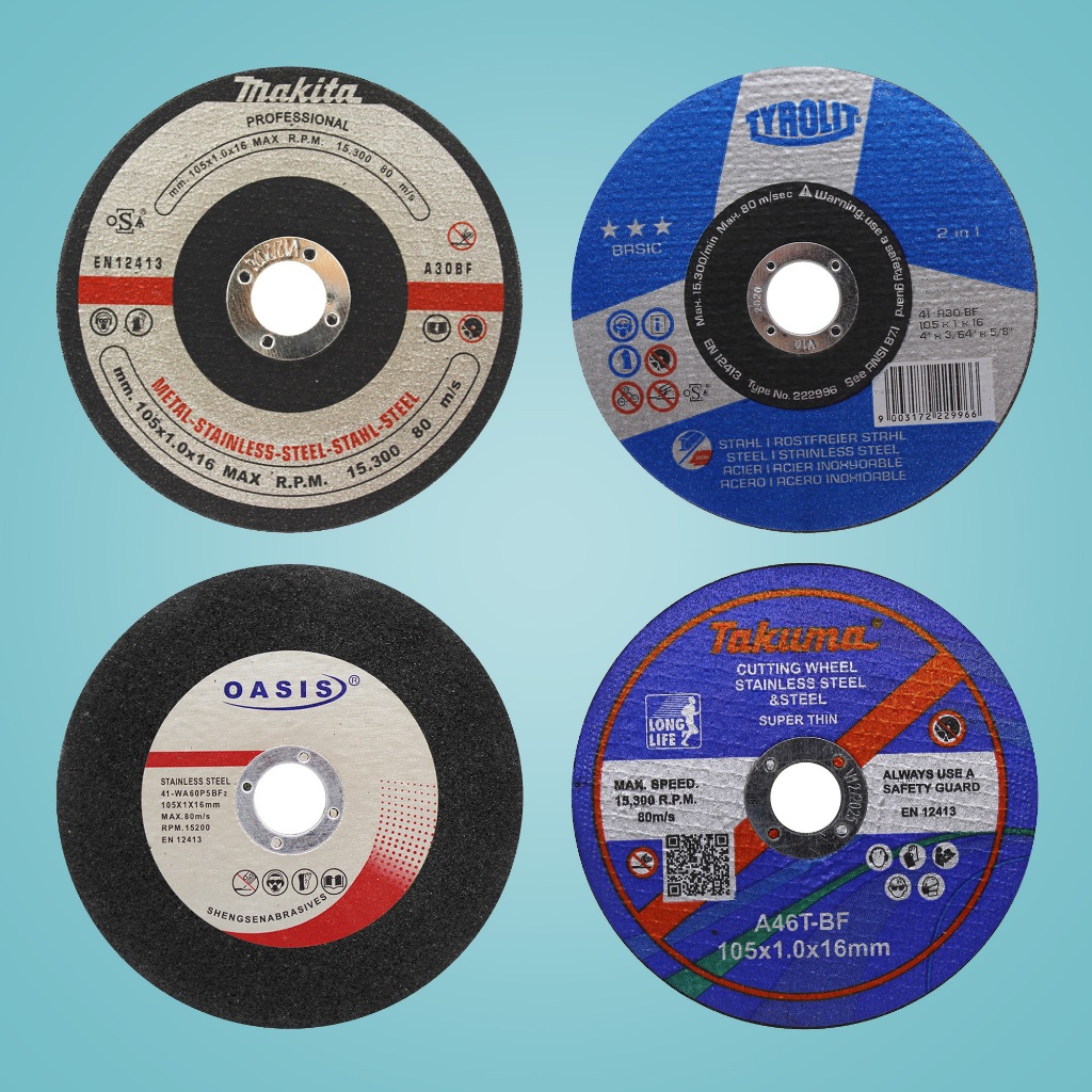 Makita/Tyrolit/Oasis/Takuma 4'' Cutting Discs (105x1x16mm) | Shopee ...