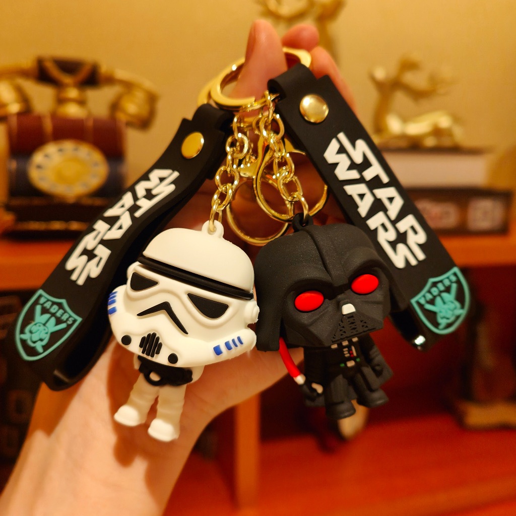 Cartoon Star wars anime keychain car keychain backpack pendant kids ...