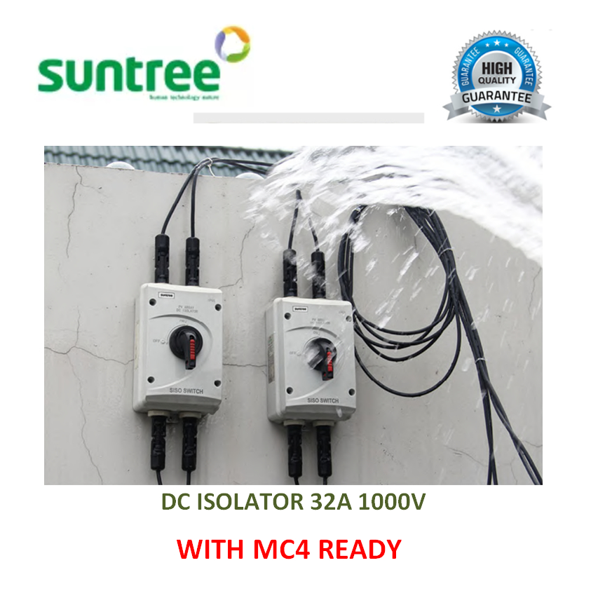 SUNTREE DC Isolator 1000V DC 32A IP66 Rating Solar Waterproof Isolator Switch | Shopee Philippines