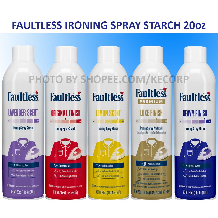 Faultless Iron Spray Starch 20oz 567g kcS11207 | Shopee Philippines