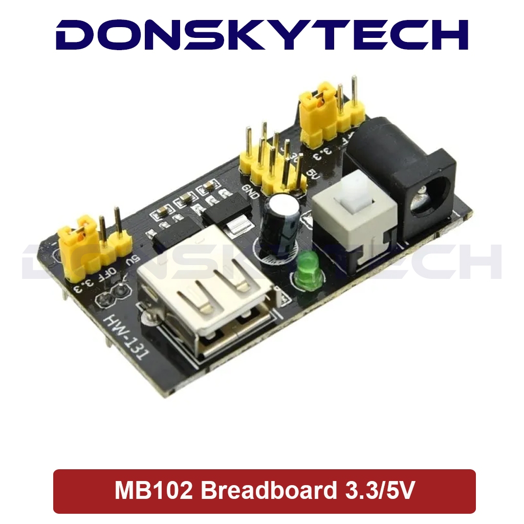 MB102 Breadboard Power Supply Module 3.3V 5V Solderless Bread Board MB102 MB-102 | Shopee ...