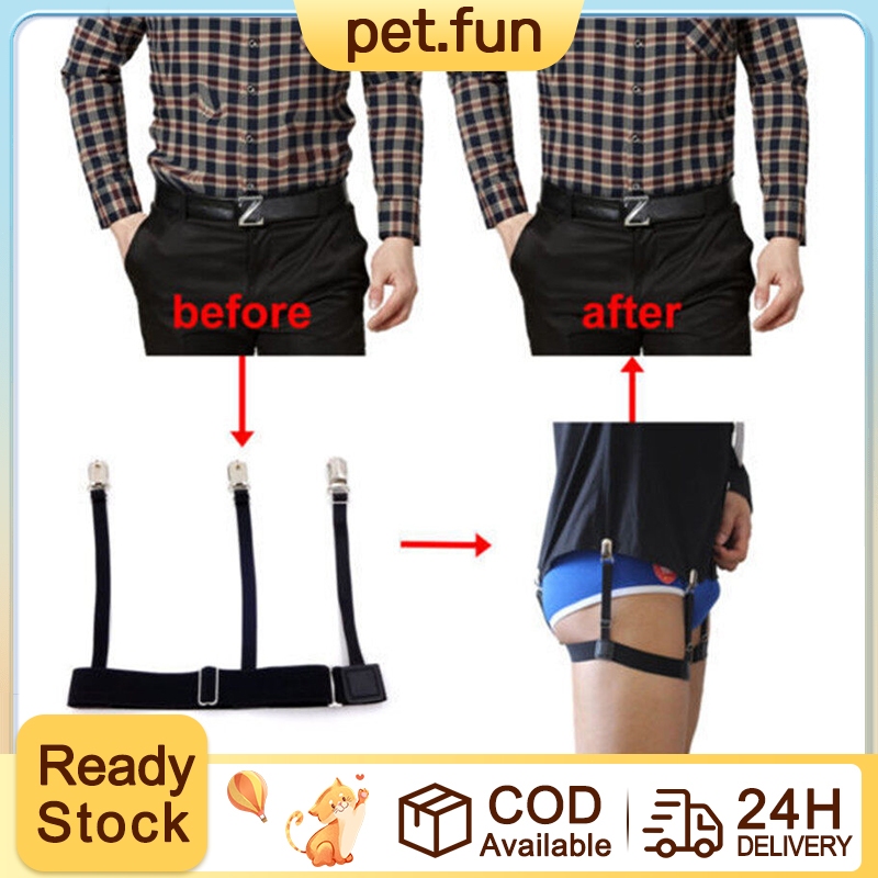 Shirt Stays for Men Shirttail Holder Dress Shirt Non-slip Garters Keep ...
