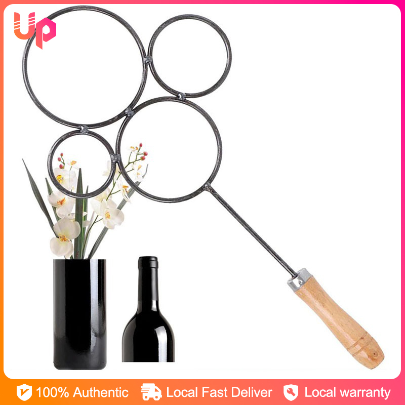 4 in 1 Wine Burn Bottle Ring Scalding Bottle Iron Ring Glass Bottle ...
