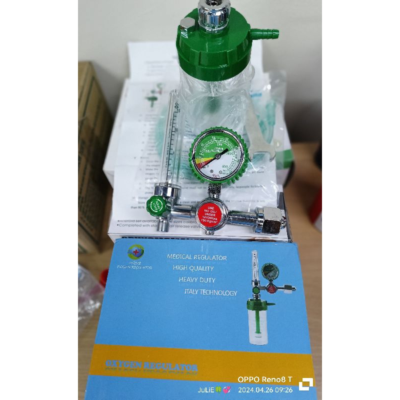 SHINE Medical Oxygen Regulator Set with Free Cannula and Wrench ...