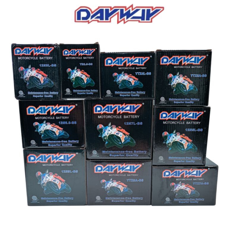 ORIGINAL MOTORCYCLE DAYWAY BATTERY 2.5/3L/4L/5L/6.5L/7L | Shopee ...