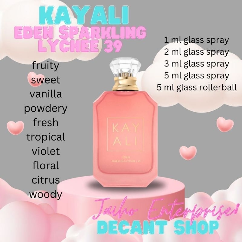 Sample Bottles Authentic Perfume Collection Kayali Eden Sparkling ...