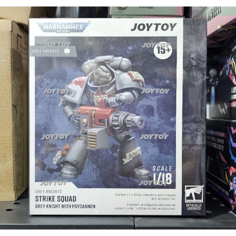 Joytoy Warhammer 40k Strike Squad Grey Knight with Psycannon (Grey ...