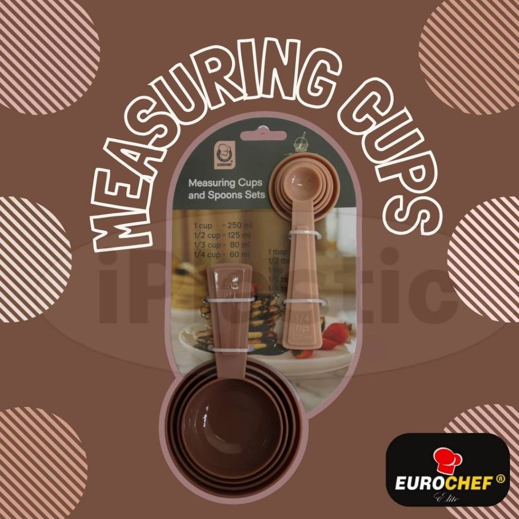 iPlastic. Eurochef 9 pieces Measuring cup Measuring spoon Stackable for ...