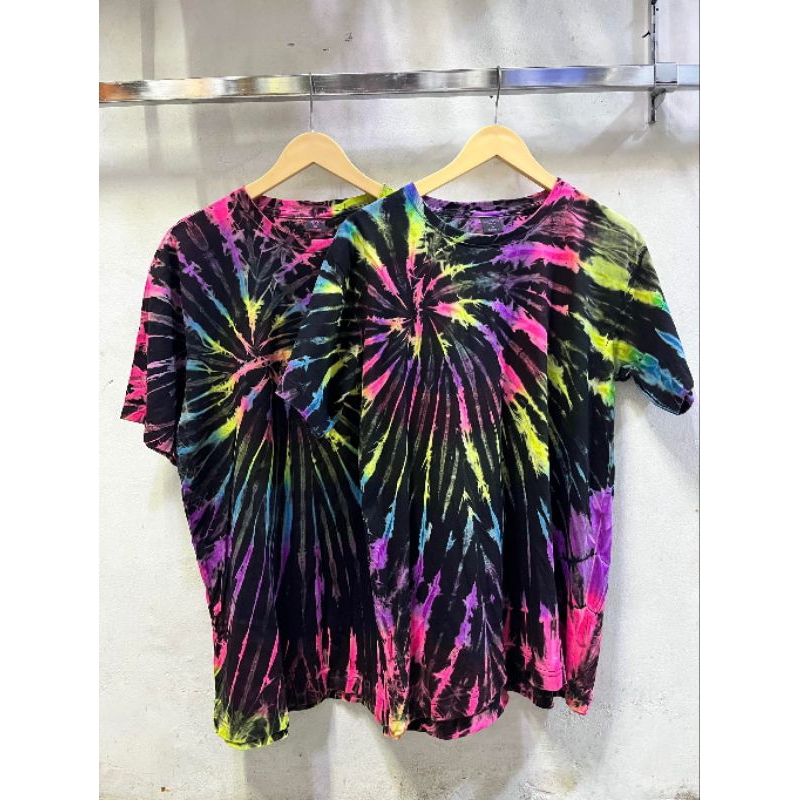 Neon Tie Dye Shirt/ Neon Tiedye Sando | Shopee Philippines